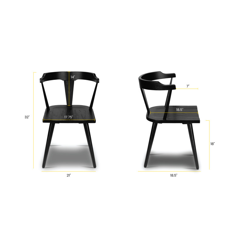 Birch Lane™ Agata Solid Wood Slat Back Dining Chair And Reviews Wayfair